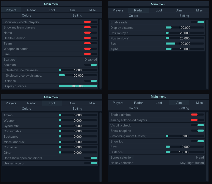 Off the Grid Crooked Cheat & Hack - Aimbot, Wallhack, Radar, Colors